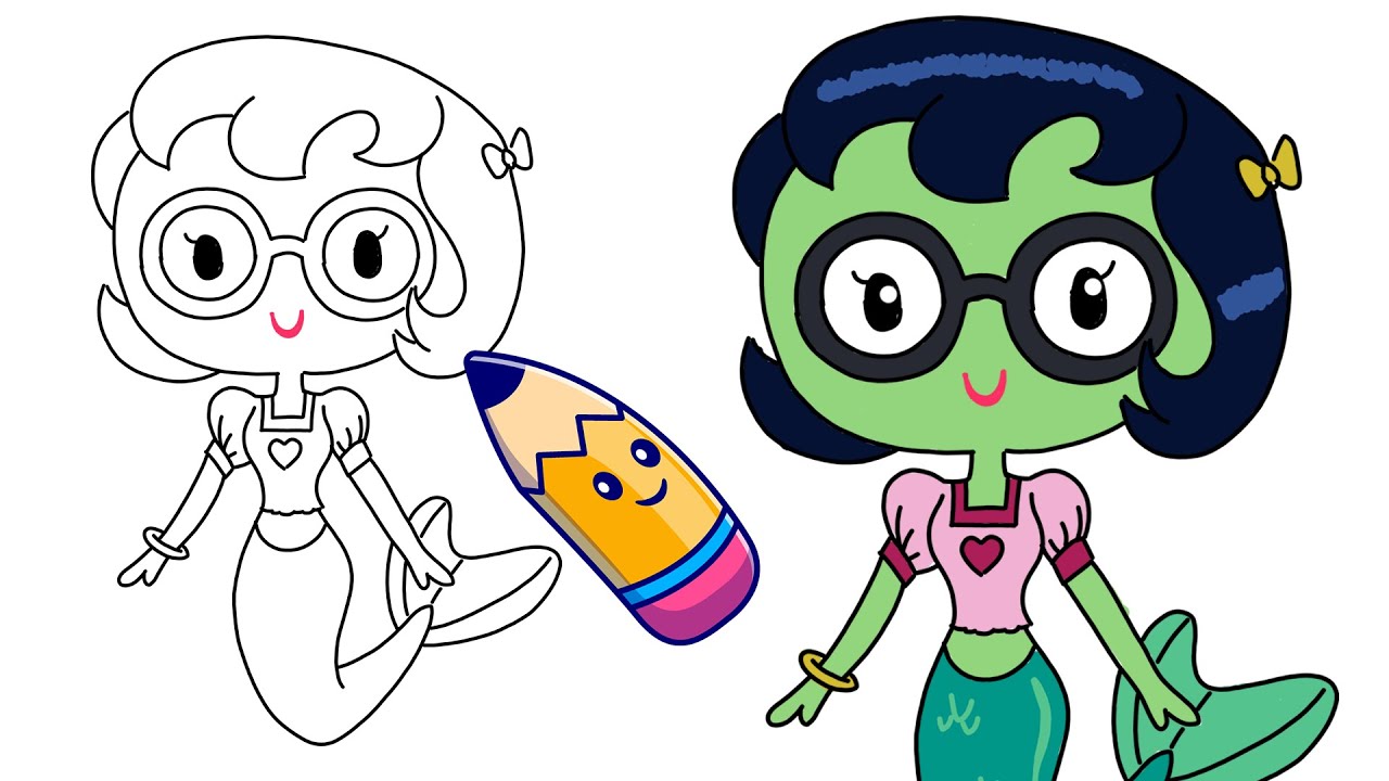 How to draw Mindy from SpongeBob - YouTube