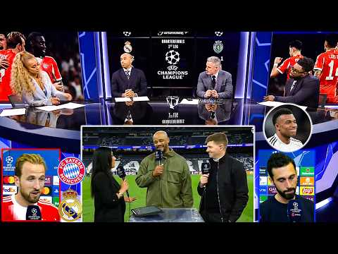 Real Madrid vs Bayern 1-2 Harry Kane & Díaz Destroy  Madrid! Thierry Henry Goes Crazy Reaction 🔥