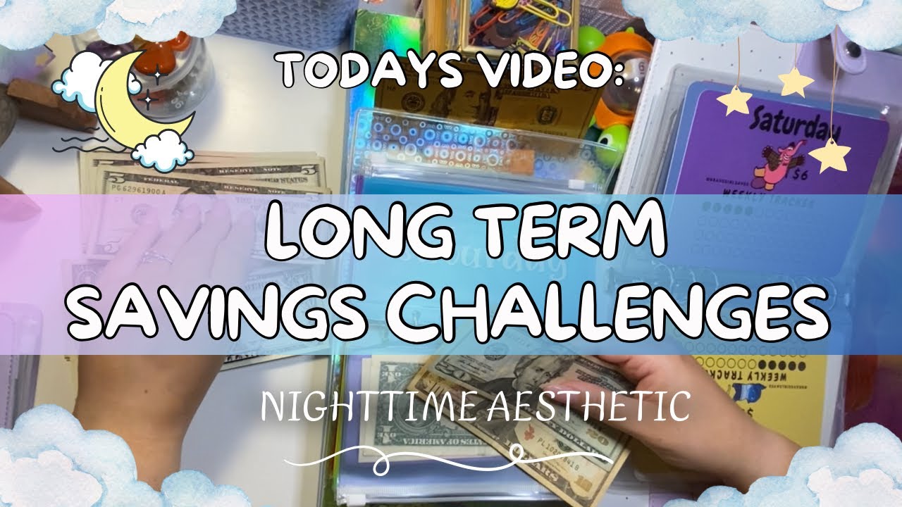 🌙💸 Nighttime Savings EASY Long Term Challenges 🌙💸| Low Income| Cash ...