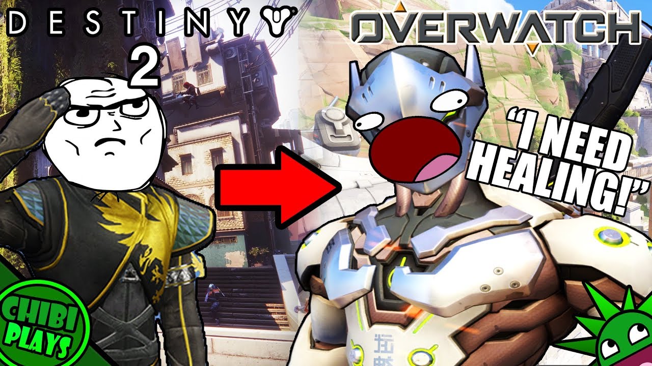 DESTINY GUY PLAYS OVERWATCH! | Funny Overwatch Gameplay - YouTube