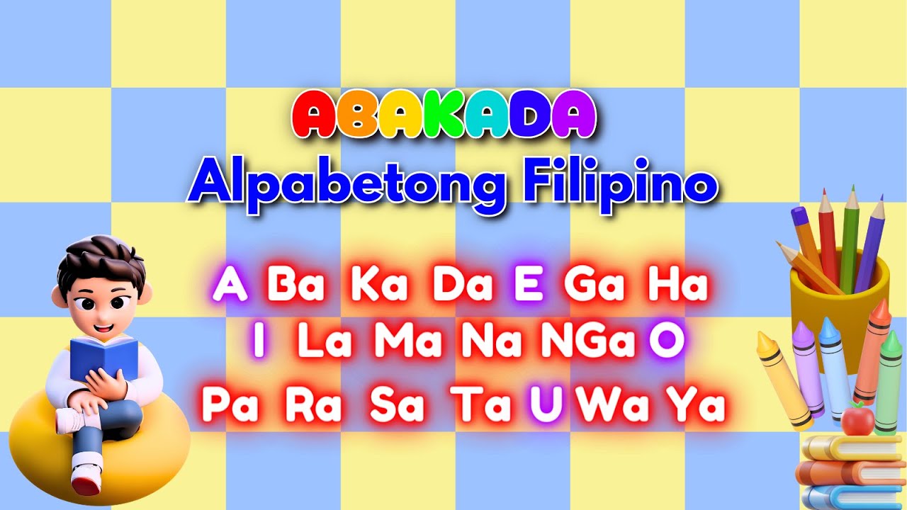Pagsasanay ng pagbasa ng ABAKADA Tagalog Alphabet for and preschoolers ...
