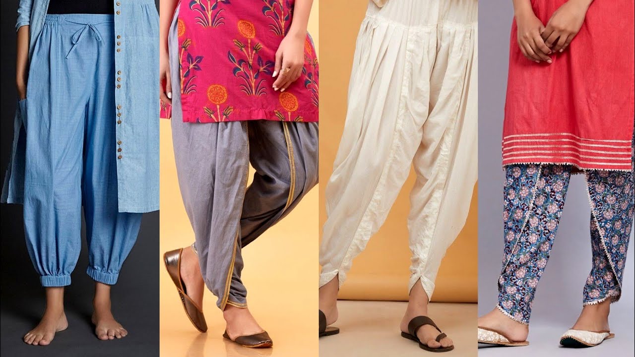 Mix Bottom Ideas|Designer Plazzo |pant\ trousers\ Dhoti pant \Tulip ...