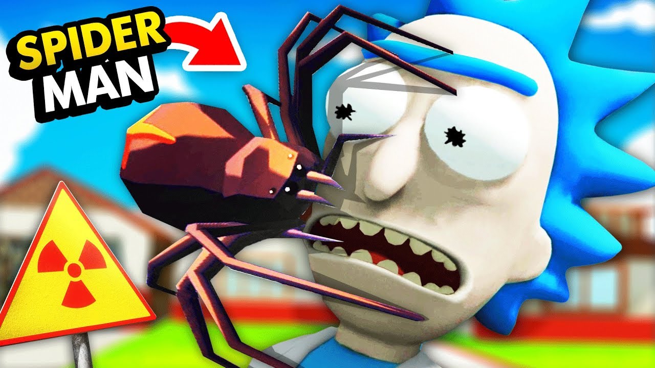 Turning RICK Into SPIDER-MAN With TOXIC SPIDER (Rick and Morty: Virtual ...