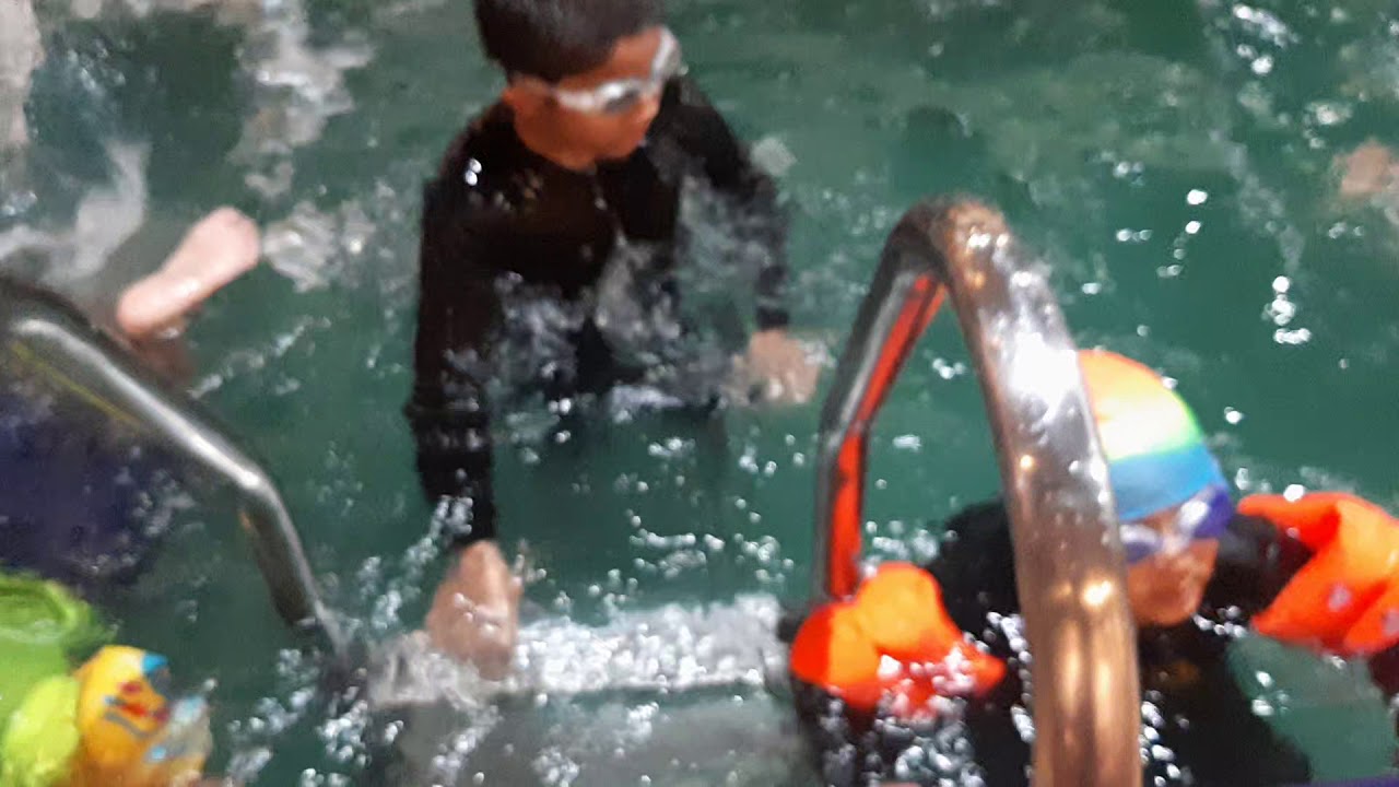 1st swimming day - YouTube