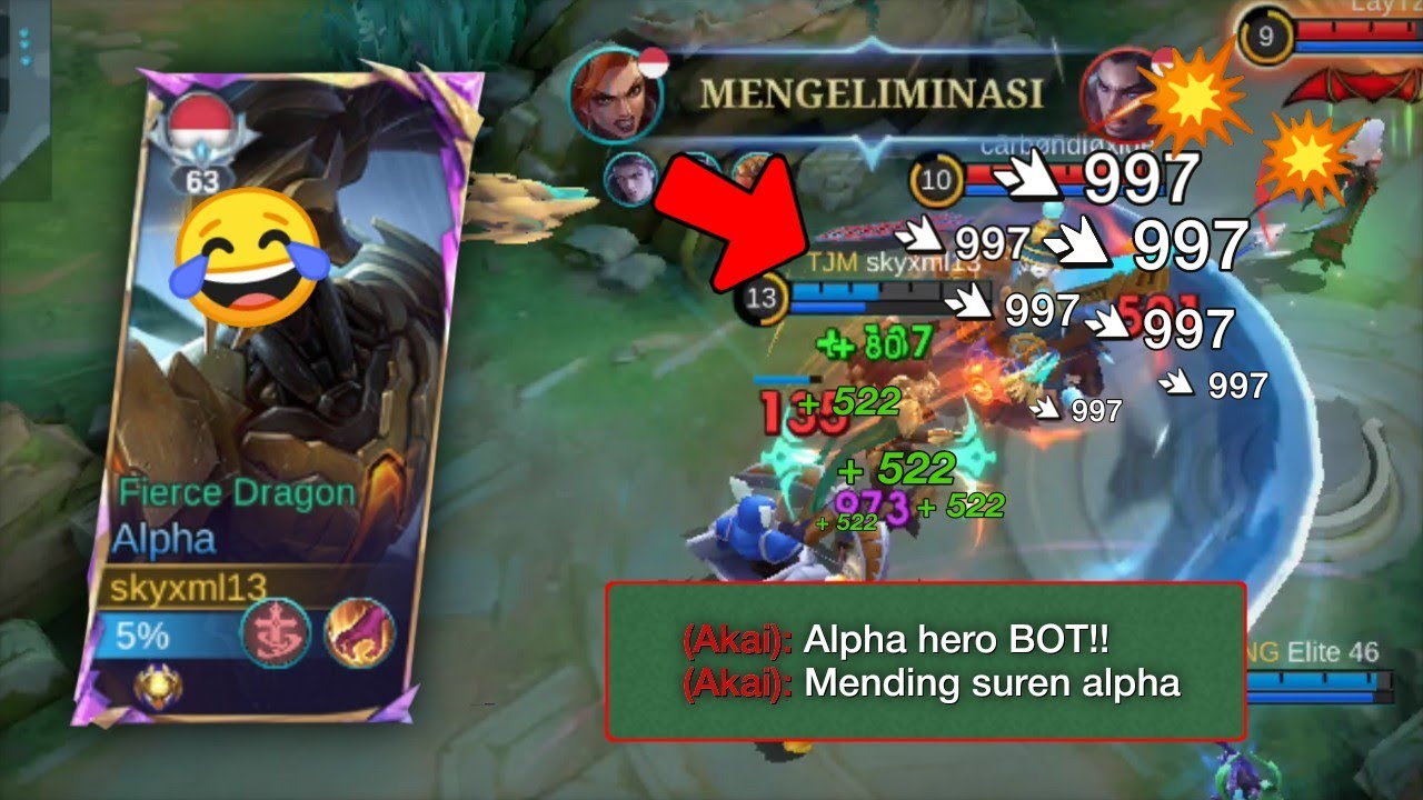 12 KILLS ITEM & BUILD BROKEN ALPHA 1 HIT || BUILD & EMBLEM TERSAKIT ...