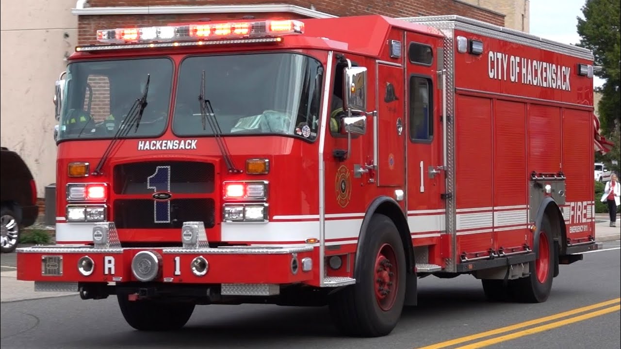 Hackensack Fire Department Rescue 1 Responding 10/27/21 - YouTube