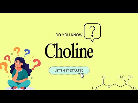 What is CHOLINE ?  Symptoms, Sources, Functions, Benefits, Deficiency