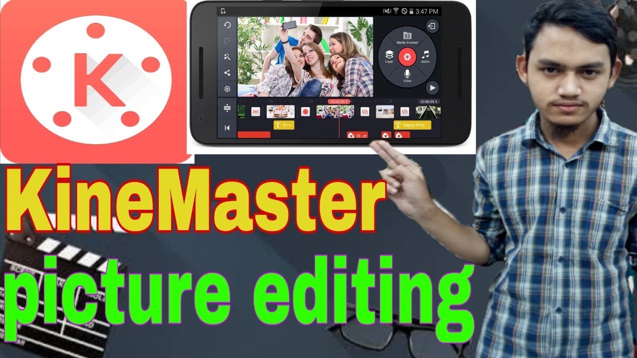 KineMaster picture editing Bangla - YouTube