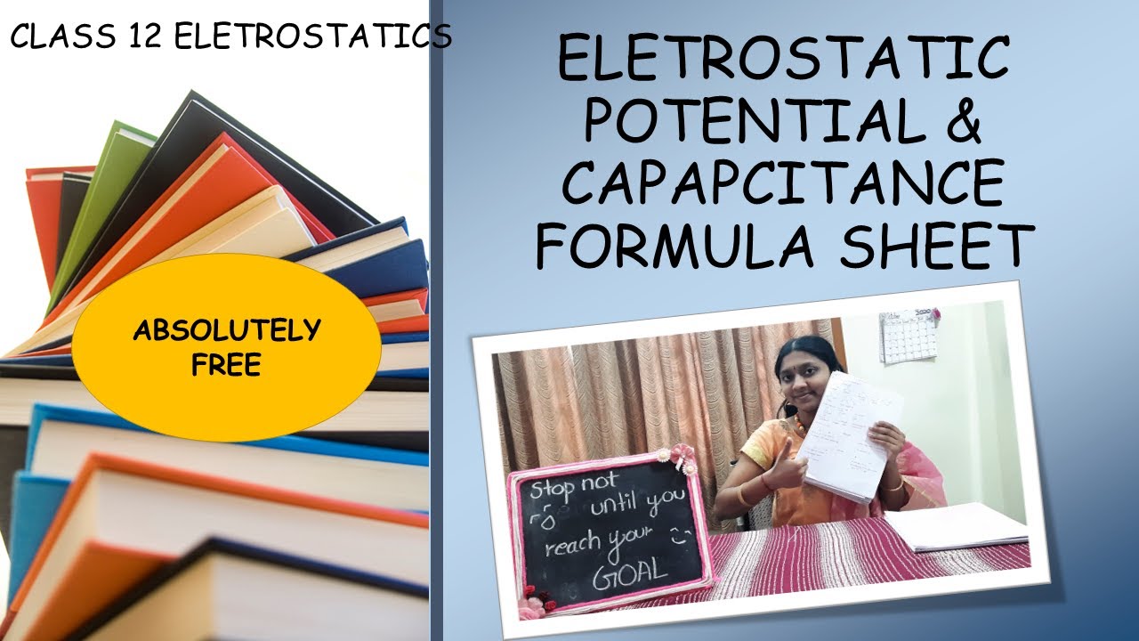 Electrostatic Potential & Capacitance Formula Sheets| Absolutely FREE ...