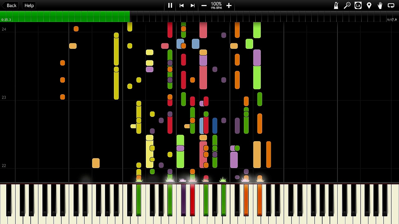 Pac-Man World - Ghostly Garden Synthesia Piano MIDI //tahutoa - YouTube