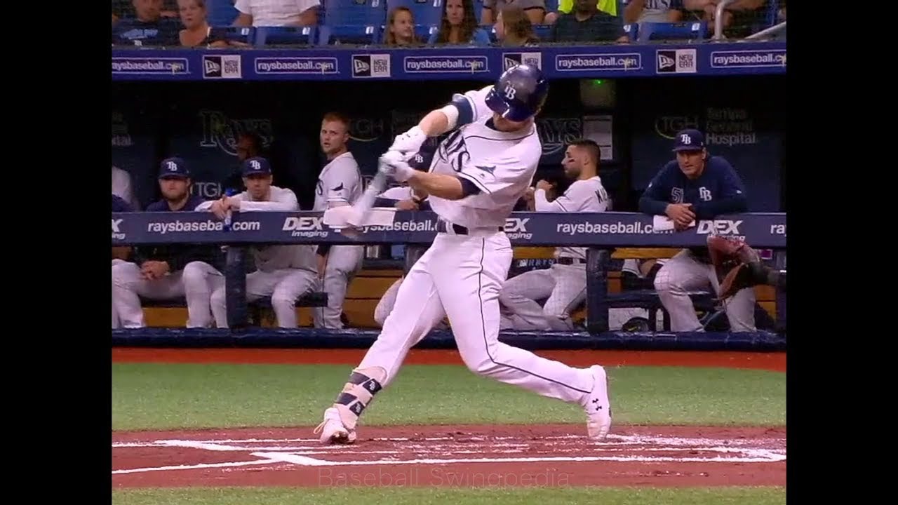 Brandon Lowe Home Run Swing Slow Motion 2019-1(#16) - YouTube