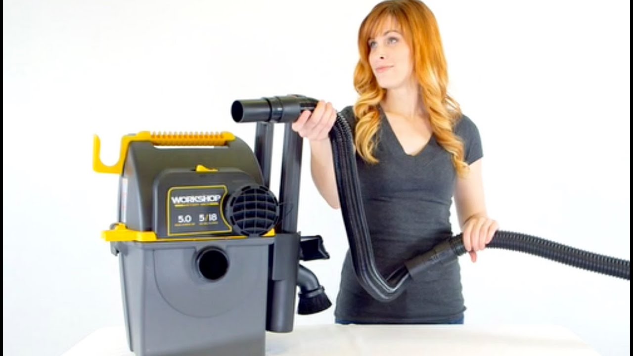 Portable Wall Mount Wet/Dry Vacuum - Perfect for Auto And Garage ...