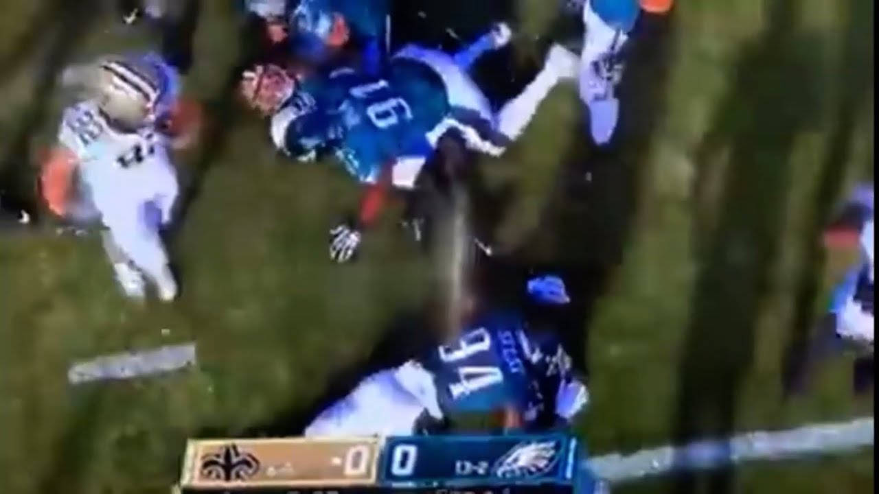 Josh Sweat - GRUESOME Neck Injury - Philadelphia Eagles - YouTube