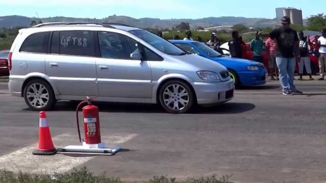 Opel Zafira OPC vs Nissan Sentra 200STi at Isithebe Drags - YouTube