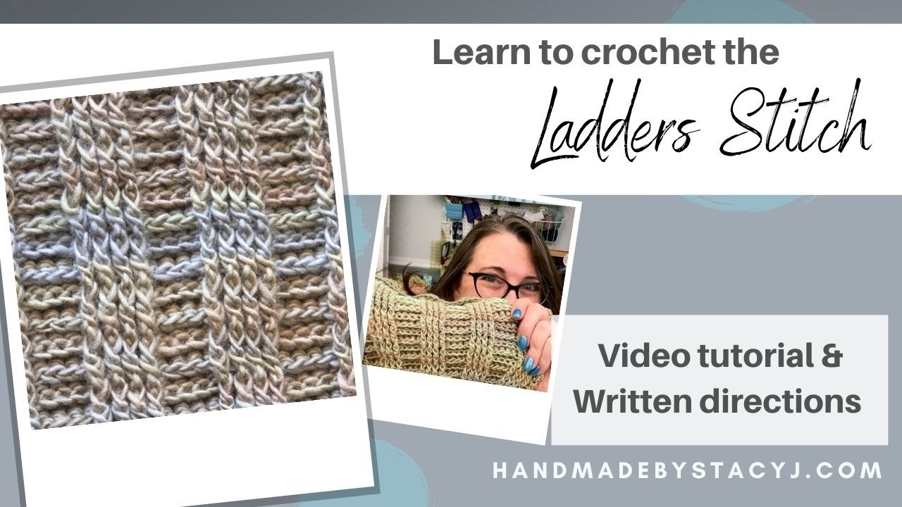 Learn to crochet the Ladders stitch - YouTube