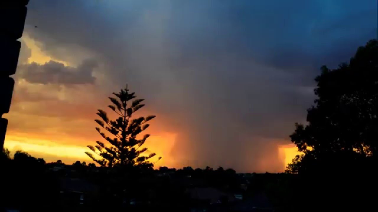 The storm over Sydney - YouTube