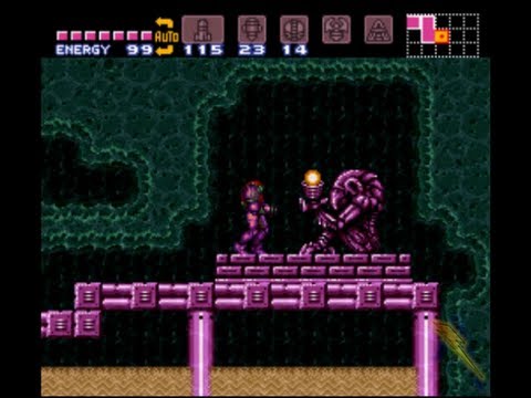 Super Metroid 100% Walkthrough - Part 19 - Plasma Beam - Spring Ball ...