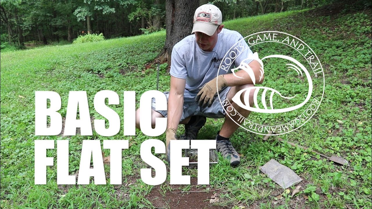 How to make a Flat Set for Trapping Coyotes - YouTube