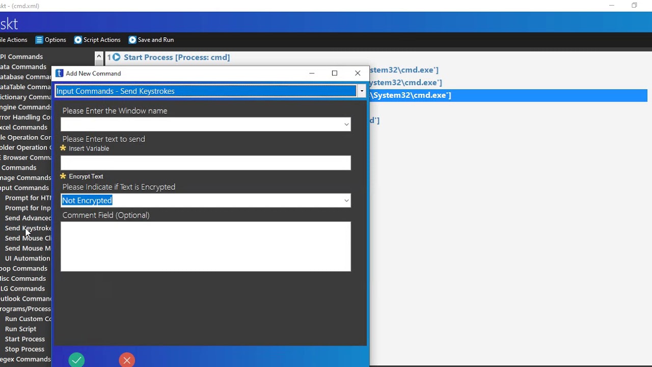 taskt rpa - cmd and notepad - YouTube