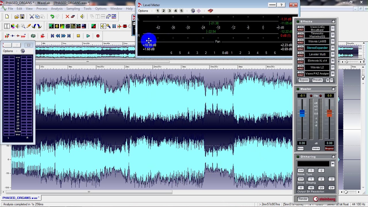 Wavelab mastering - YouTube