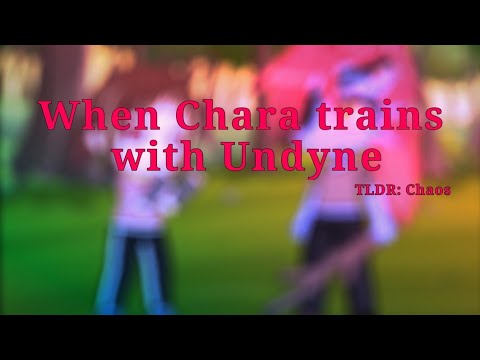 When Chara trains with Undyne | Undertale - YouTube