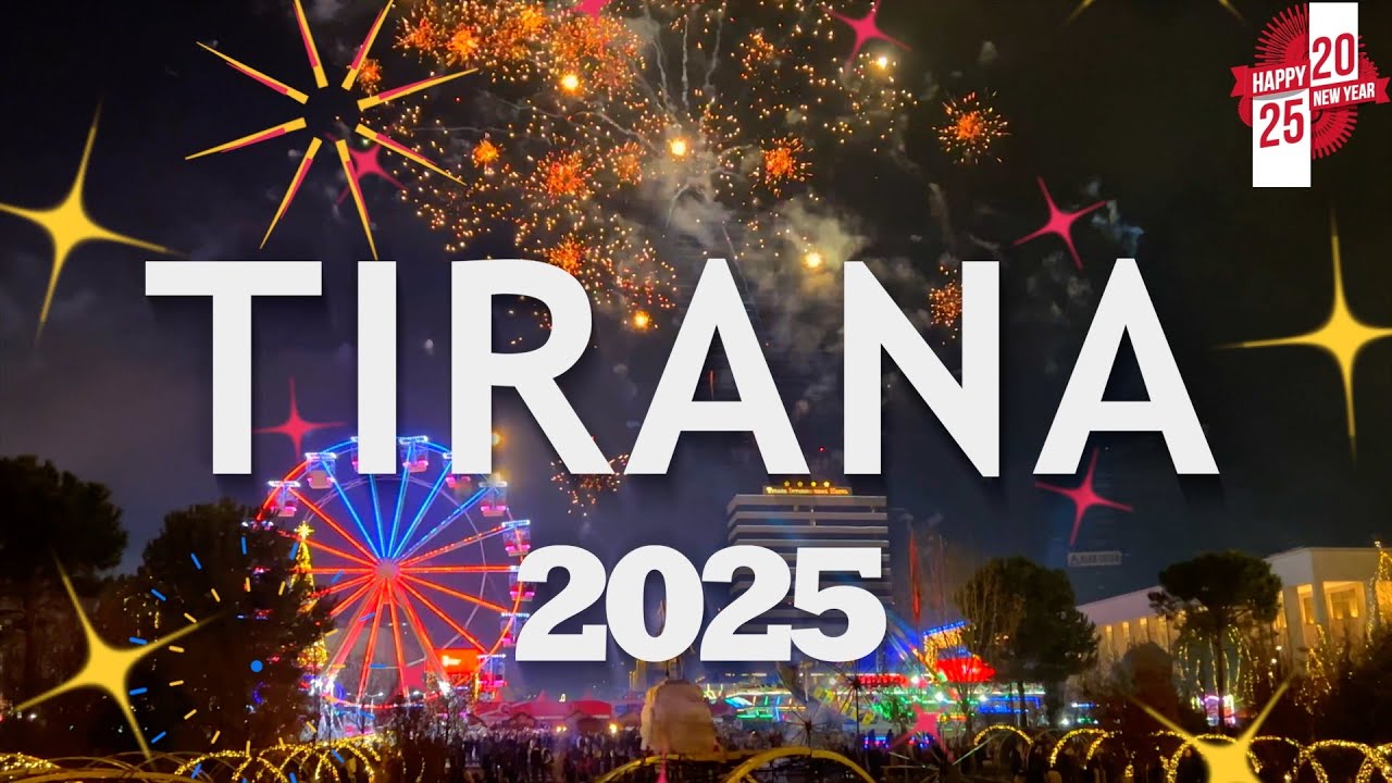 [🇦🇱Tirana Live] Live Tirana 2025 New Year Fireworks, Countdown Show at ...