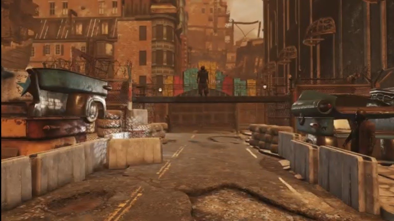 The Freeside South Gate to The Strip in Fallout 76 - YouTube