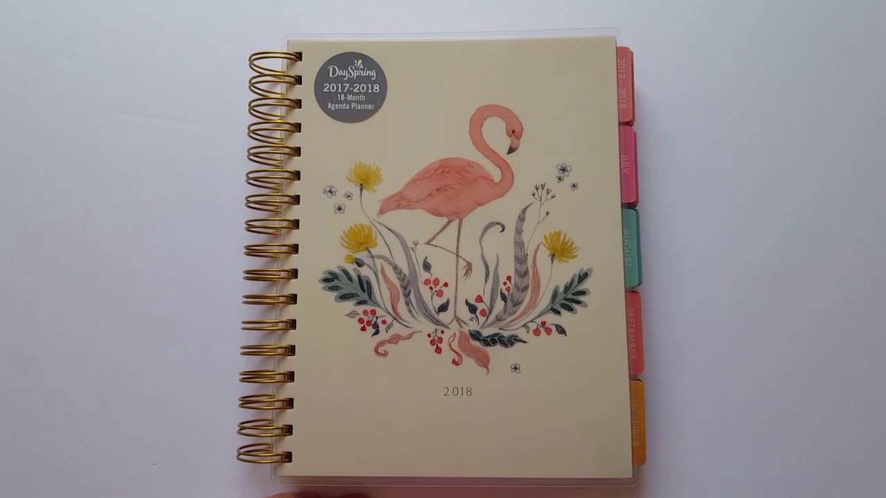 The DaySpring Flamingo Agenda Planner Review - YouTube