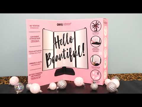 Onyx Professional LED Trifold Mirrors