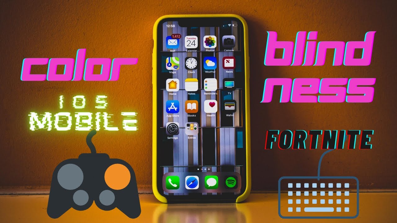 FORTNITE COLOR BLINDNESS MODE FOR MOBILE!? (Learn How) + IPAD all ...