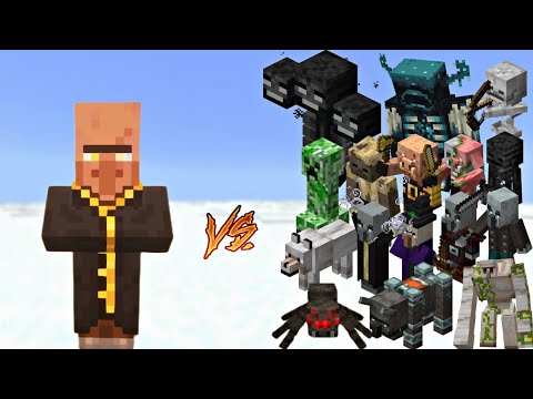 Minecraft:Ultimate Showdown-Gatekeeper vs all mobs fight! #minecraft # ...