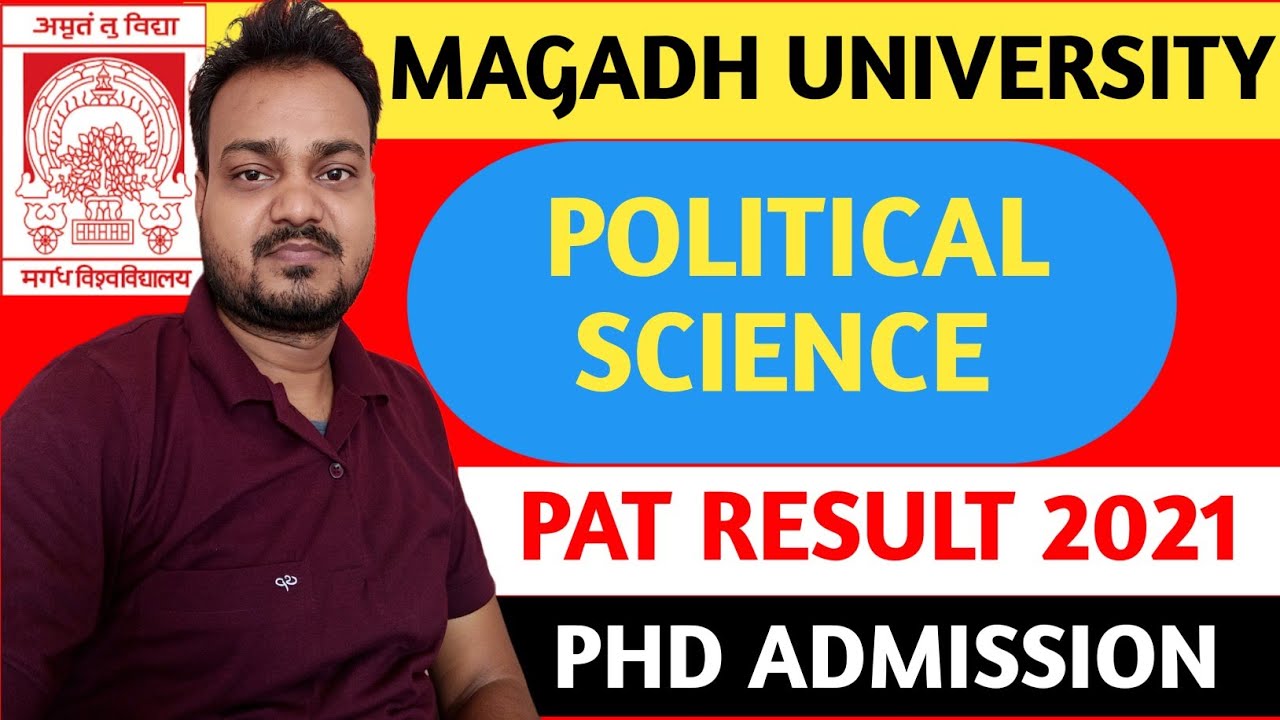 Magadh university PHD result 2024 ! Magadh university political science ...