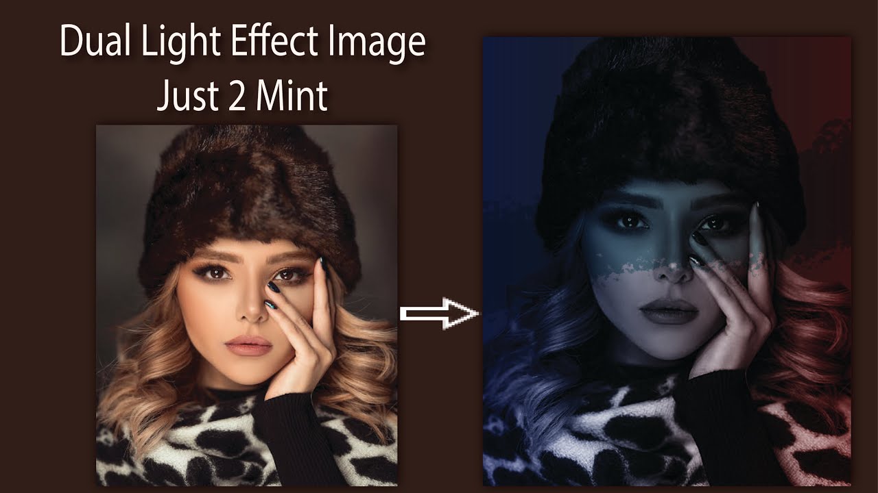 Dual Light Effect Image in Photoshop - Just 2 Mint | Photoshop Tutorial ...
