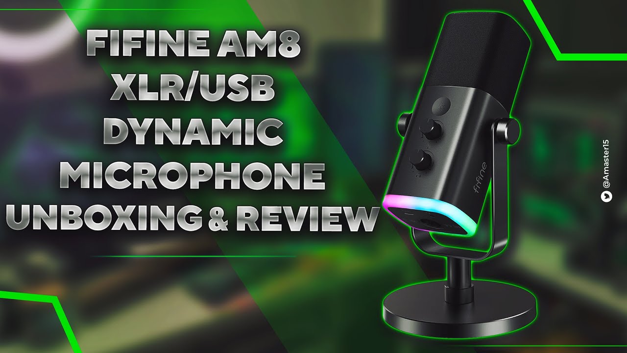 Fifine AM8 AmpliGame - Fifine AmpliGame AM8 Review - Fifine AM8 Mic ...