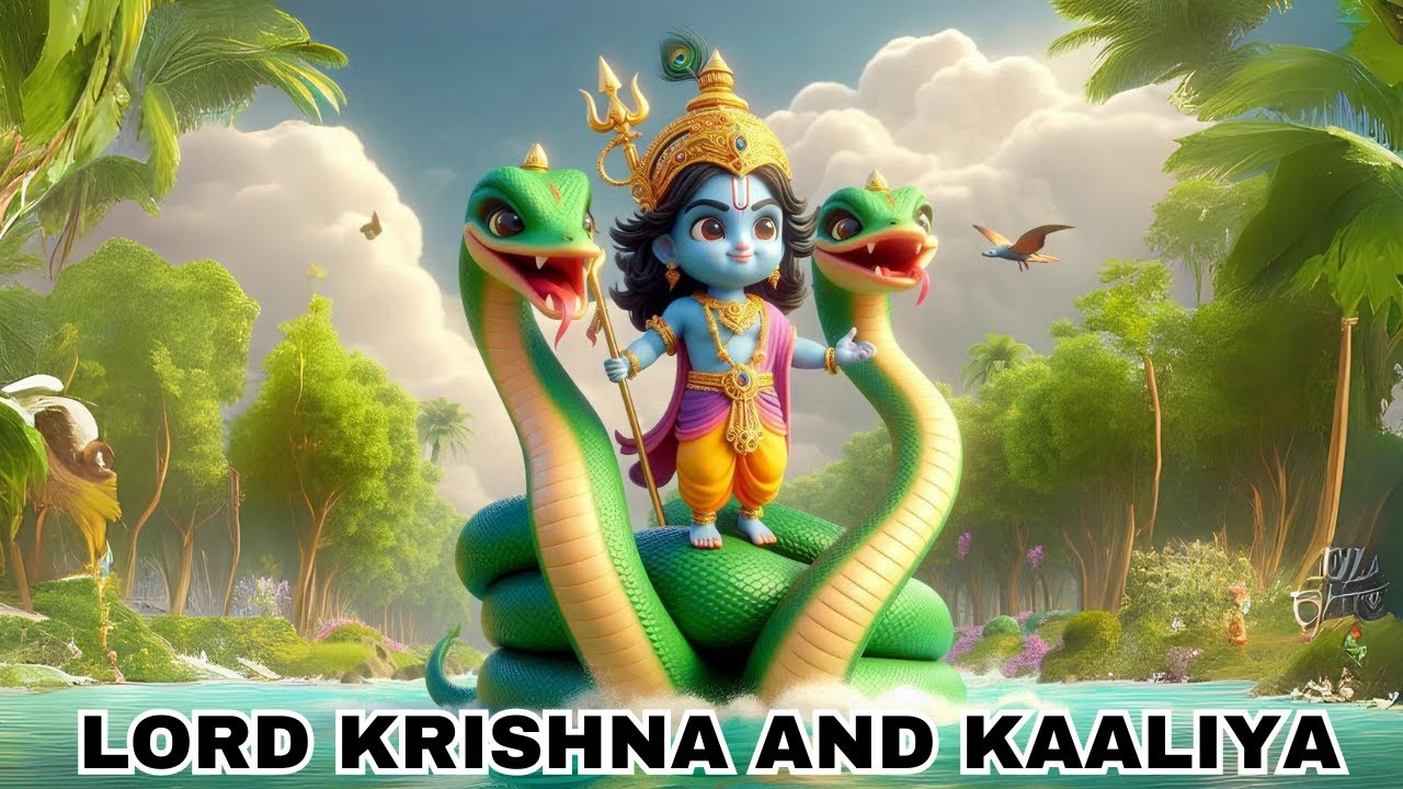 Lord Krishna and Kaaliya || Lord Bal Krishna 2D Animation|| Comprint ...