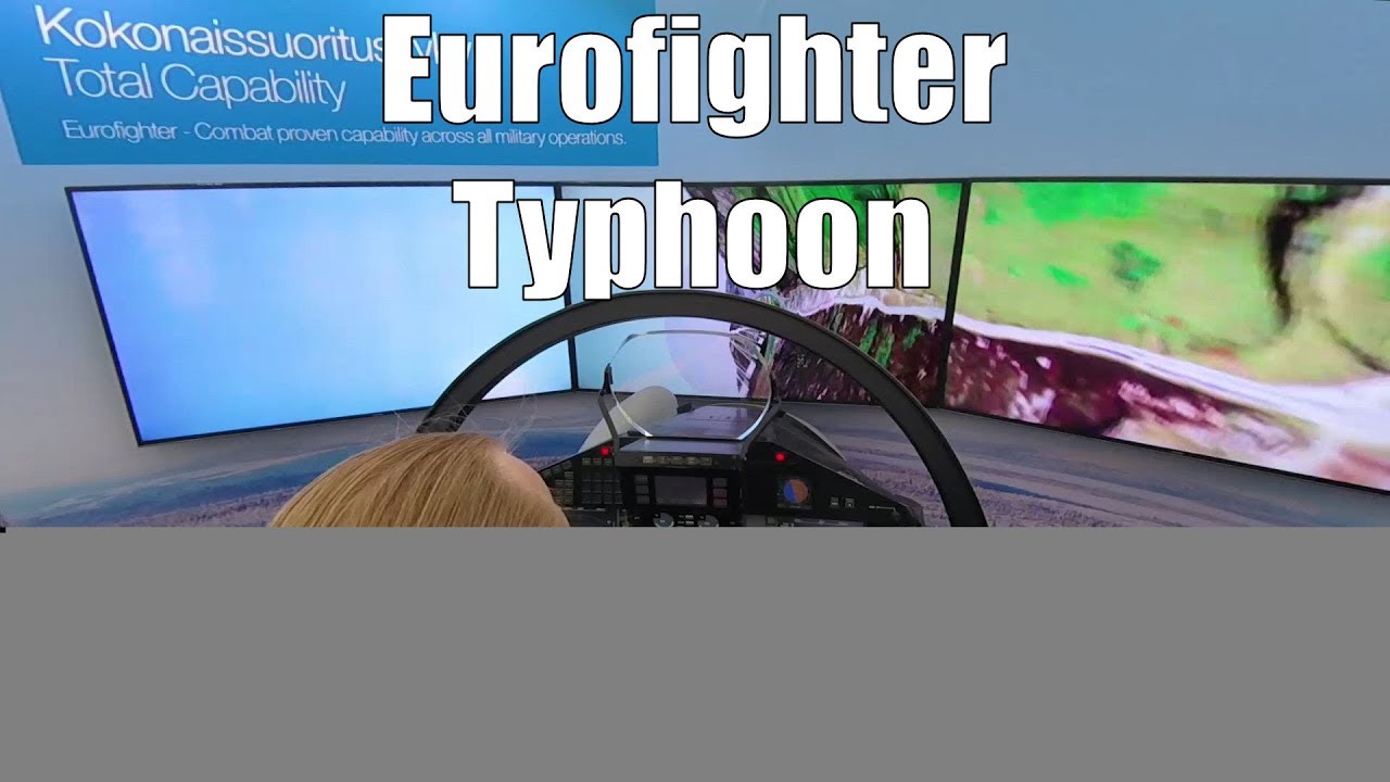 Eurofighter Typhoon - Flying the Mach Loop In BAE's Simulator, Rear ...