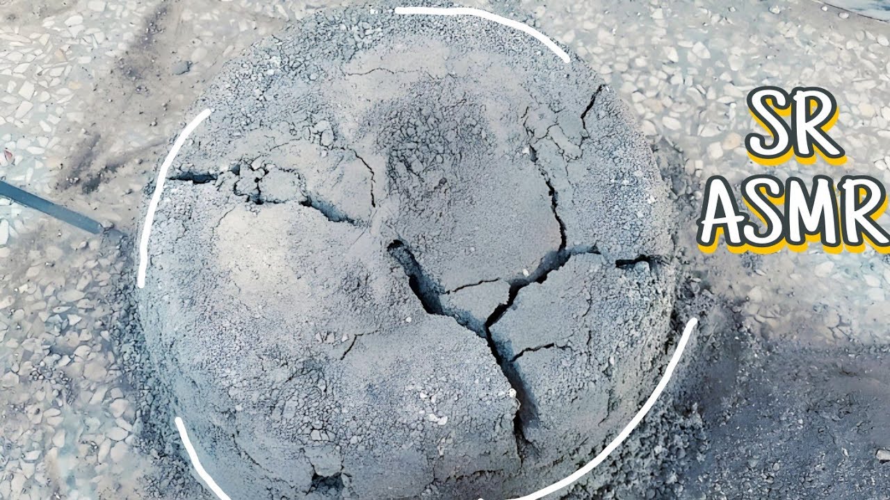 Reused cement Huge cake crumbling on floor | SR ASMR - YouTube