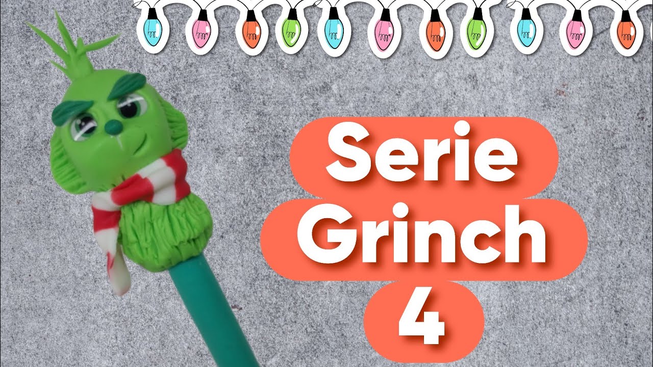 TUTORIAL PLUMA GRINCH EN PASTA FLEXIBLE O PORCELANA FRÍA. SERIE N°4 ...