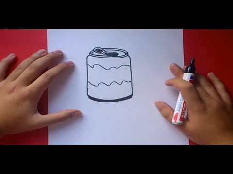 Como dibujar una lata de refresco paso a paso | How to draw a can of ...