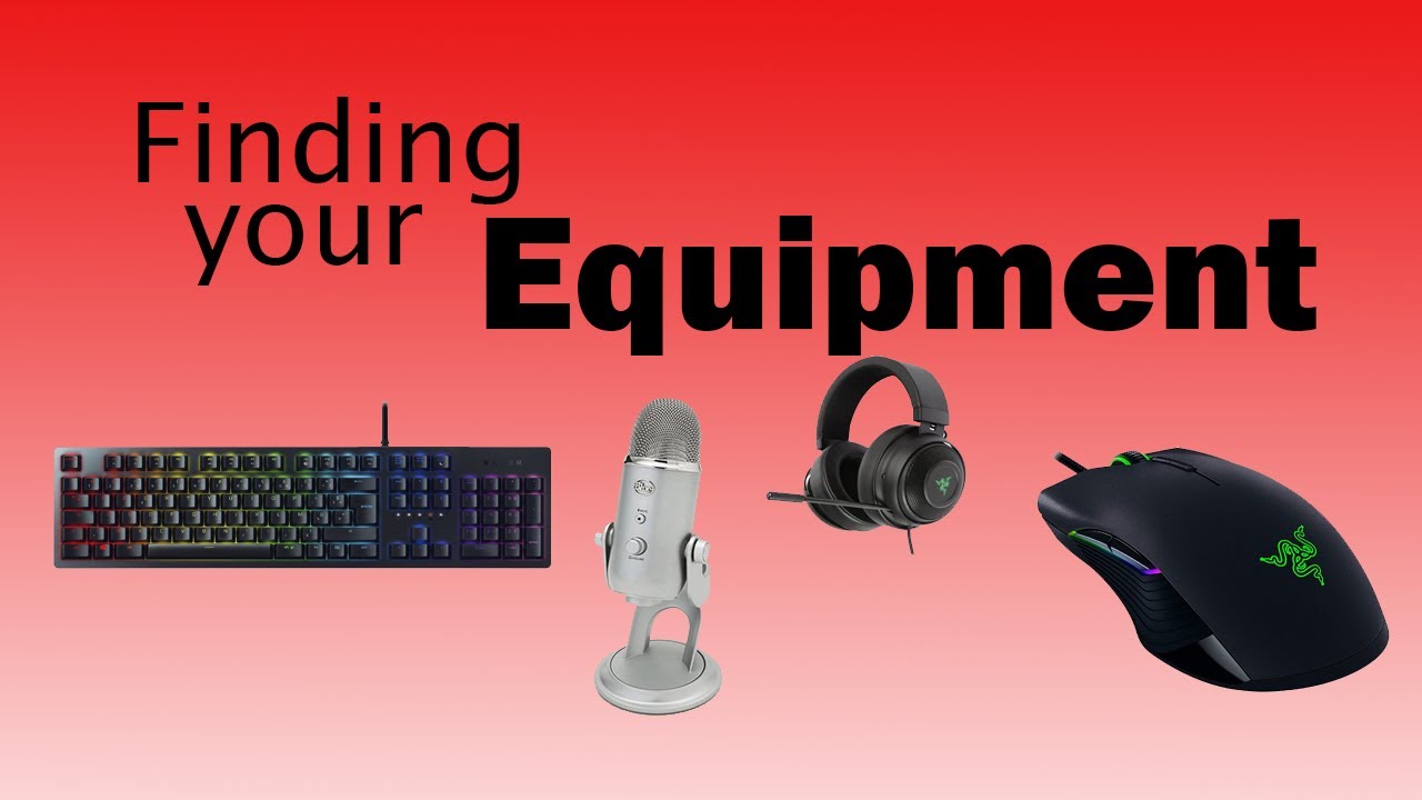 Finding Your Equipment - YouTube