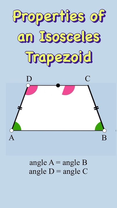 Properties of an isosceles trapezoid #reels #reel #geometry #maths # ...