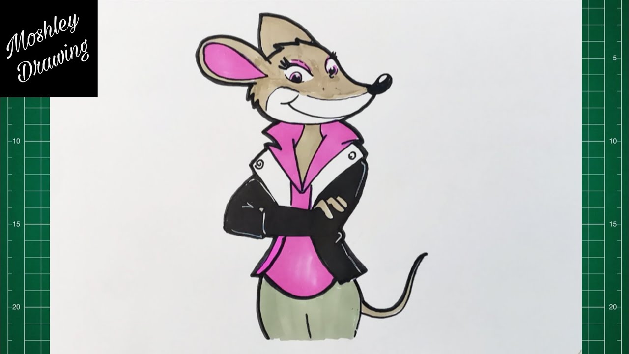 How to Draw Thea Stilton - YouTube