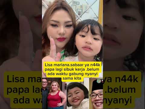 Lisa Mariana.papa RK  sibuk banget n444k sabar ya ! #bucinta#lisamariana#ridwankamil#rk