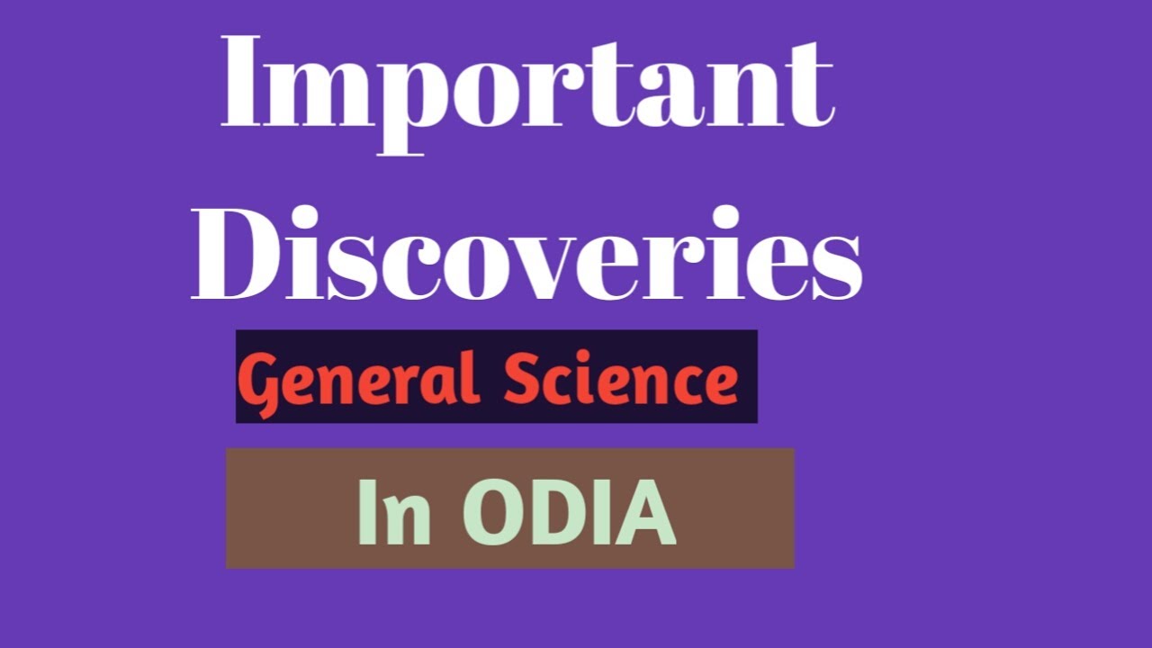 Important Scientific Discoveries Youtube