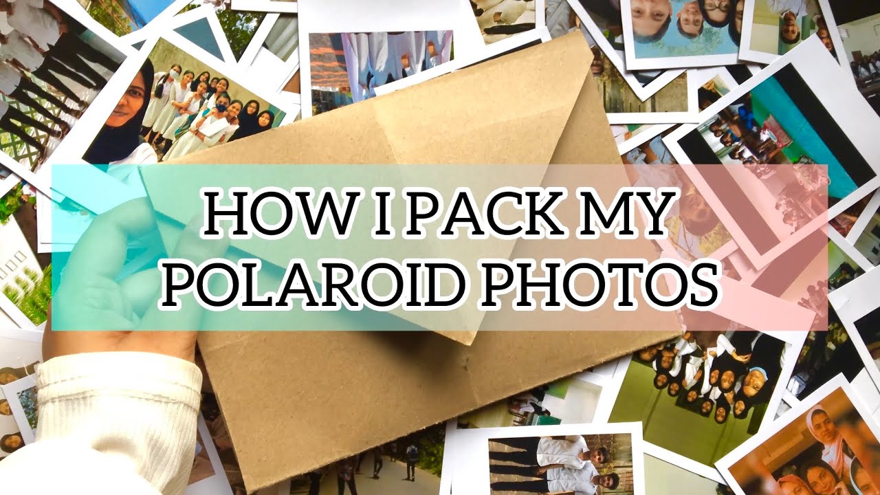 HOW I PACK MY POLAROID PICTURES | EASY ENVELOPE MAKING | PACKING MY ...
