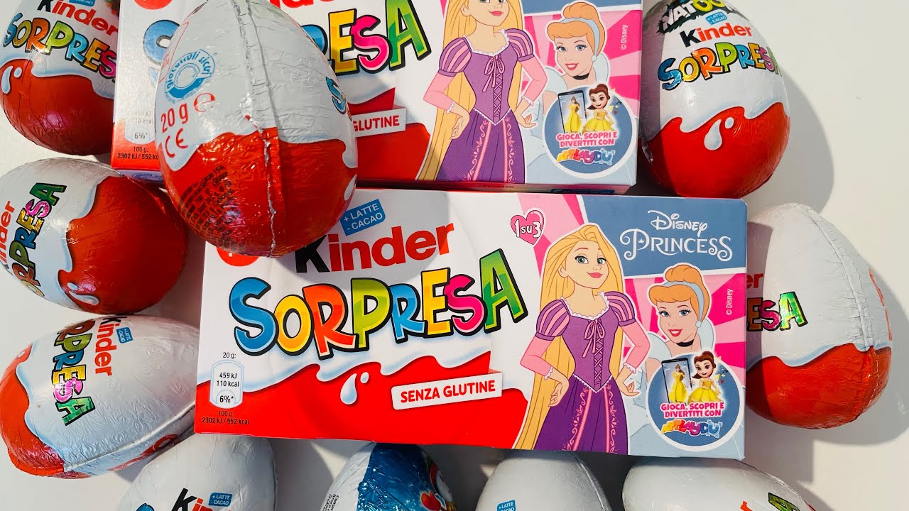 Princess Kinder Surprise ASMR Unboxing - YouTube
