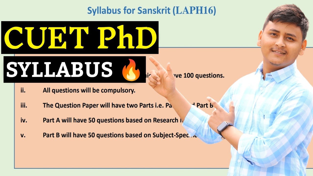 DU JNU BHU BBAU PhD Sanskrit Syllabus | CUET PhD Sanskrit Syllabus 2023 ...
