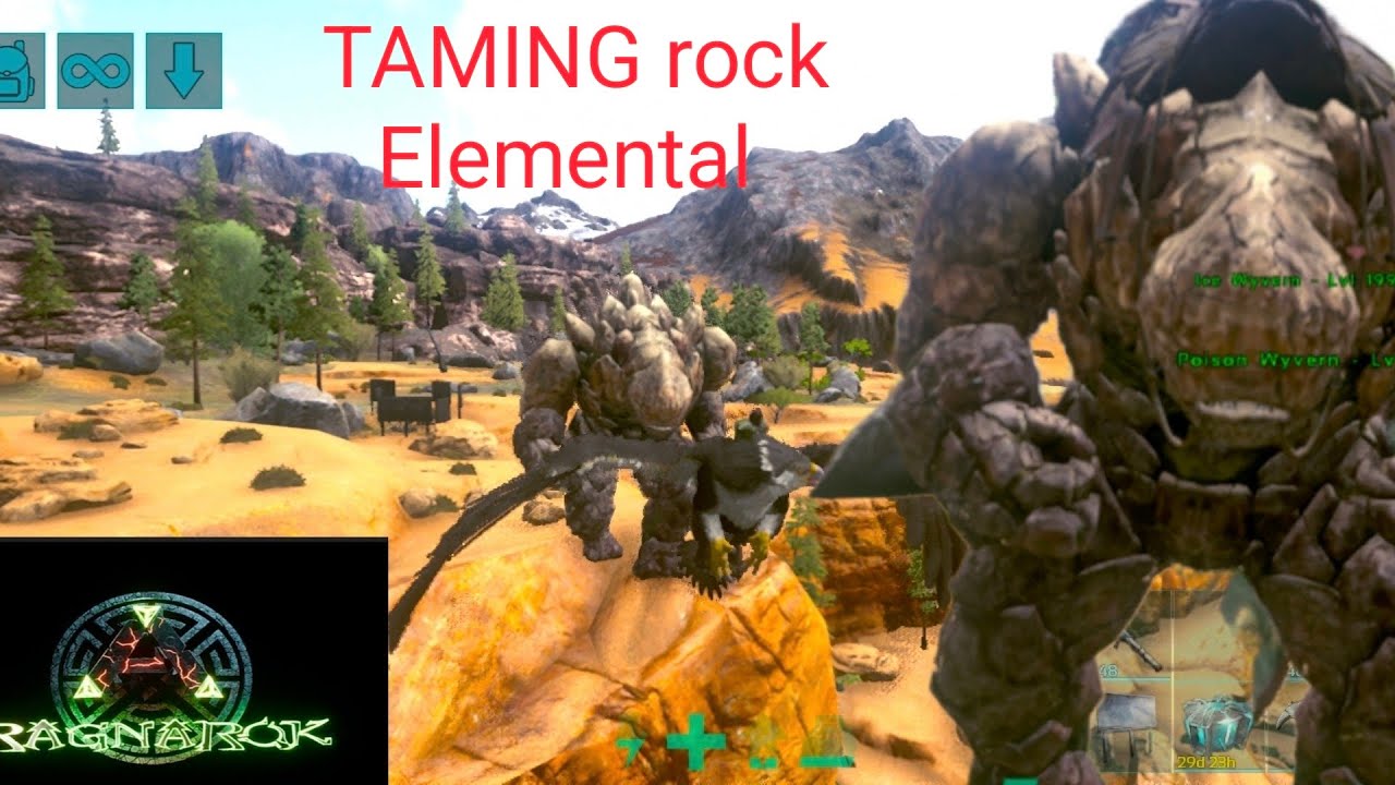 TAMING the Rock Elemental | Ark Ultimate Mobile Edition (RAGNAROK) map ...