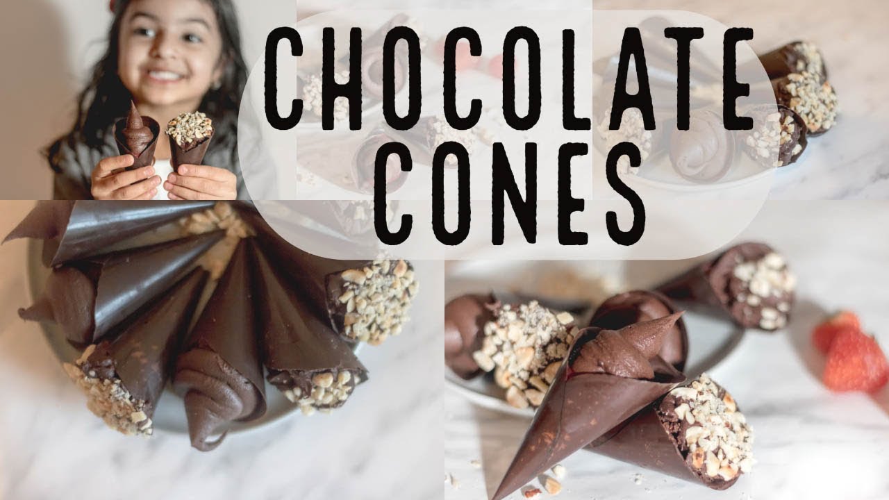 How to make Chocolate Cone Dessert | Easy Dessert Ideas | Homemade ...