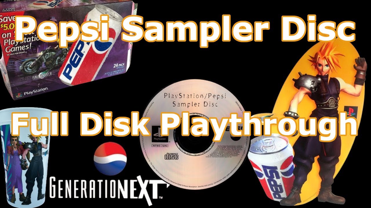 Pepsi PS1 Sampler Full Disc Playthrough - YouTube